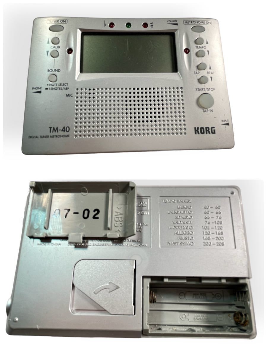 ZOOM B1 FOUR Bass Multi-Effects Processor マルチエフェクター KORG TM-40 DIGITAL ...