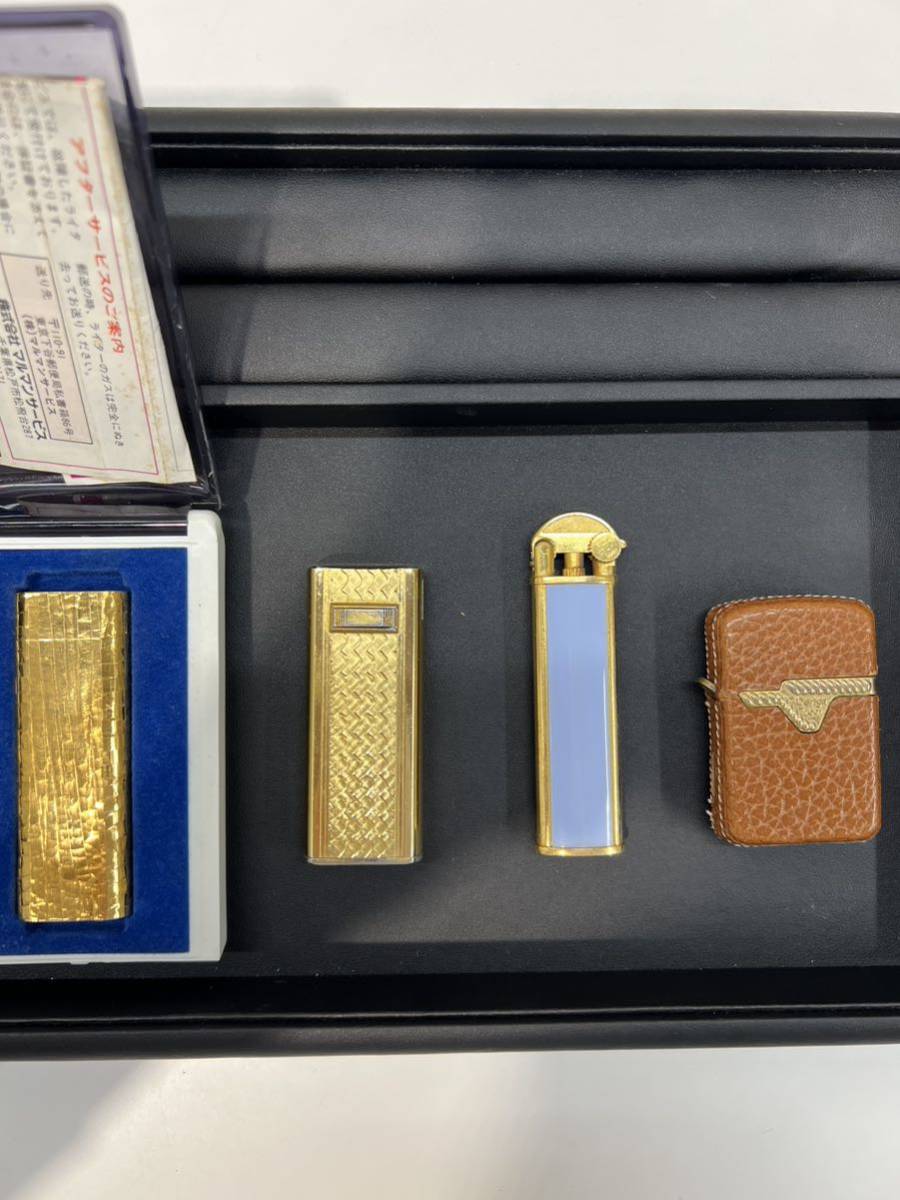 ＃1401 Maruman マルマン ガスライター ICライターK18GP ケース入り 動作未確認 ジャンクライターおまとめ4点セット アンティーク レア(ガスライター)｜売買された ...