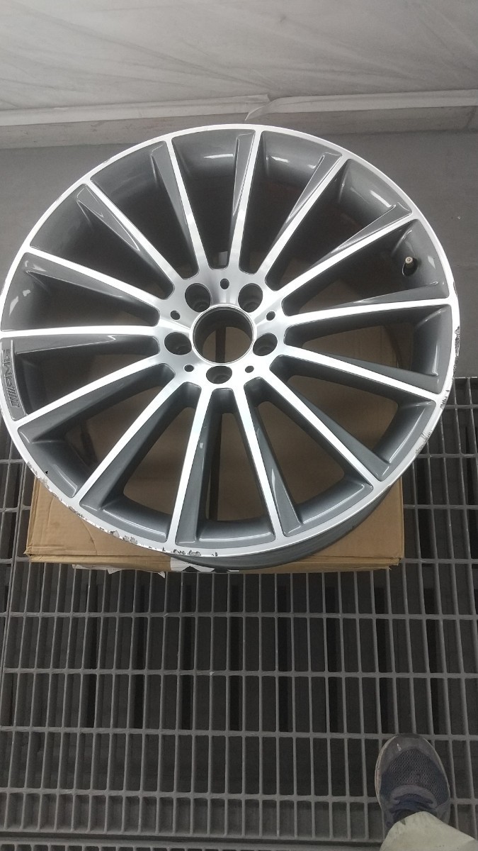 ベンツ Sクラス W222 C217 ホイール AMG グレー リア : 9.5J × 20 ET38 1本 ダメージ品 ...