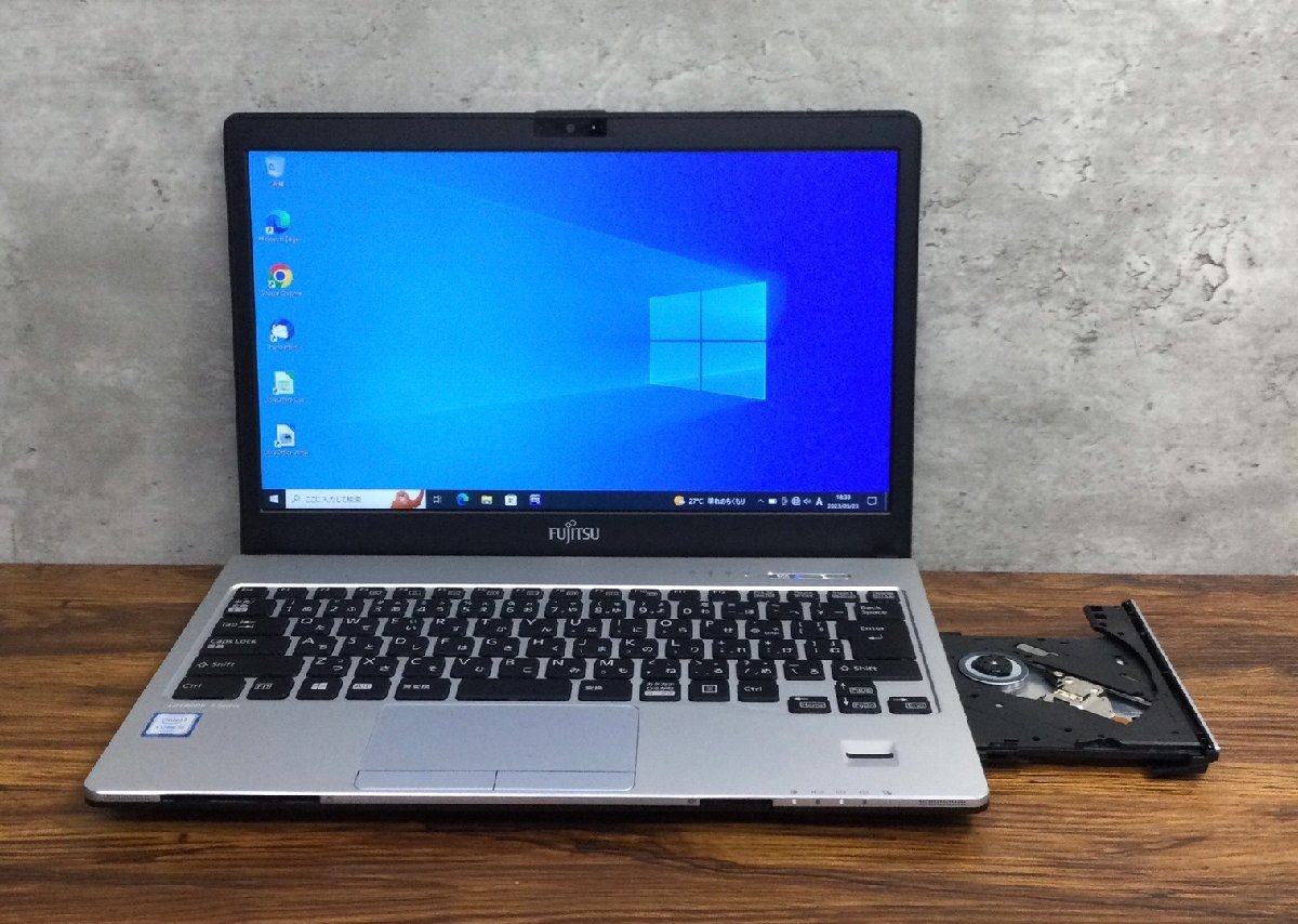 1円 富士通 LIFEBOOK S936/P / Core i5 6300U 2.40GHz / メモリ 4GB / SSD 128GB / DVD / 13.3型 フルHD 1920× ...