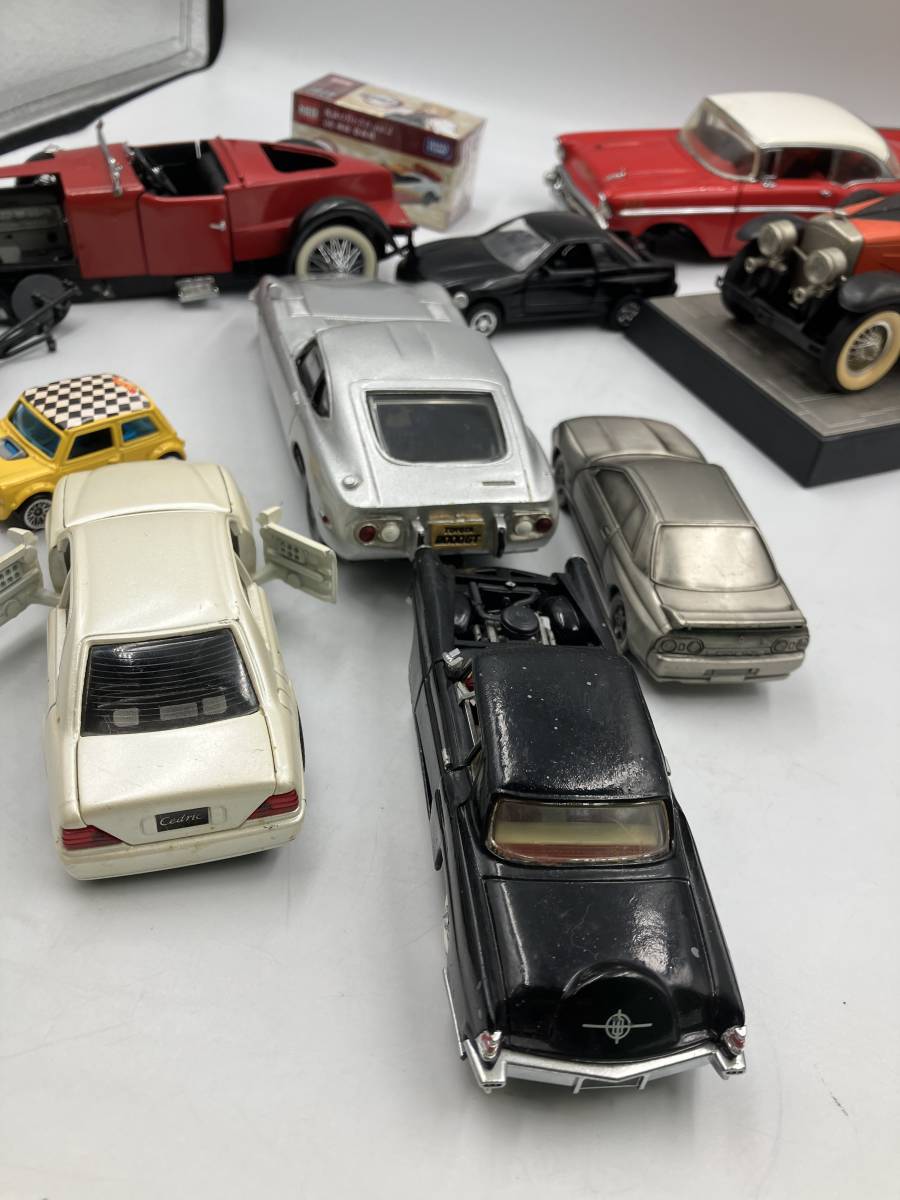 ミニカー 11台セット ジャンク品 まとめ売り 部品取り レア DUESEN BERG 1930 1957 CHEVROLET NISSAN YANEZAWA 1991 FRANKLIM ...