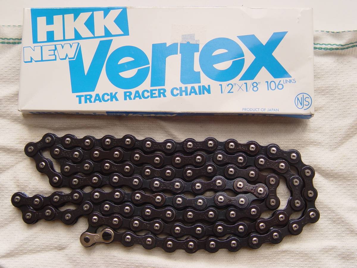 ピスト用 HKK Vertexチェーン 黒色 NJS 認定 1/2x 1/8 品(チェーン)｜売買されたオークション情報、yahooの商品情報 ...