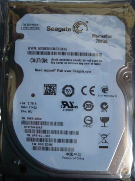 品 Seagate 750GB 7200rpm 16M ST9750420AS(500GB～)｜売買されたオークション情報、yahooの商品 ...