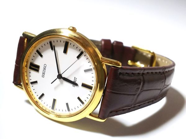 Sk4 SEIKO/セイコー SPIRIT/スピリット/5E21-6C00/SCEW022 1998年製♂クオーツ/ ベルト/レア(スピリット ...
