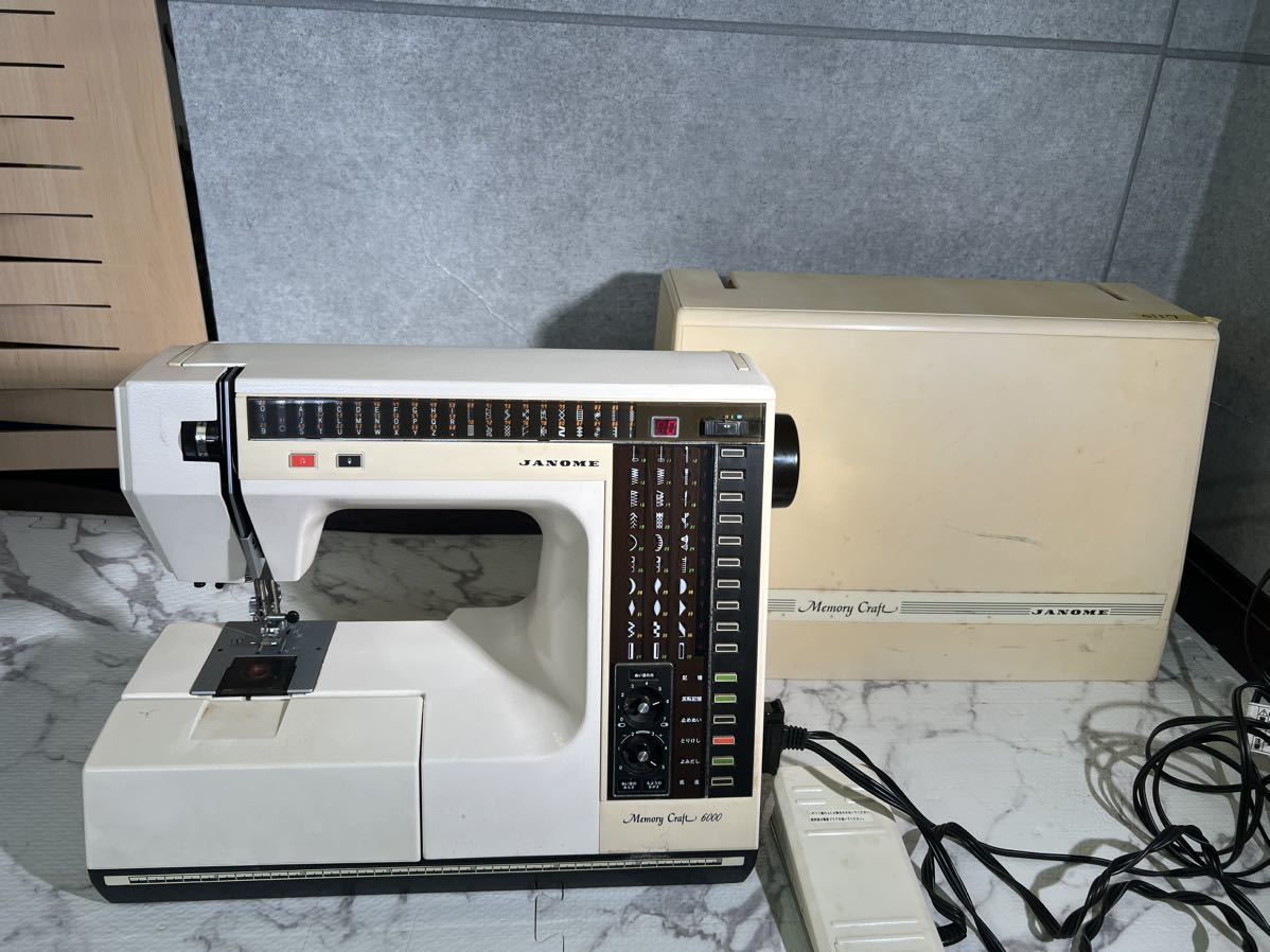 0117 JANOME Memory Craft 6000 ジャノメ メモリークラフト6000 ミシン コンピューターミシン(ジャノメ)｜売買 ...