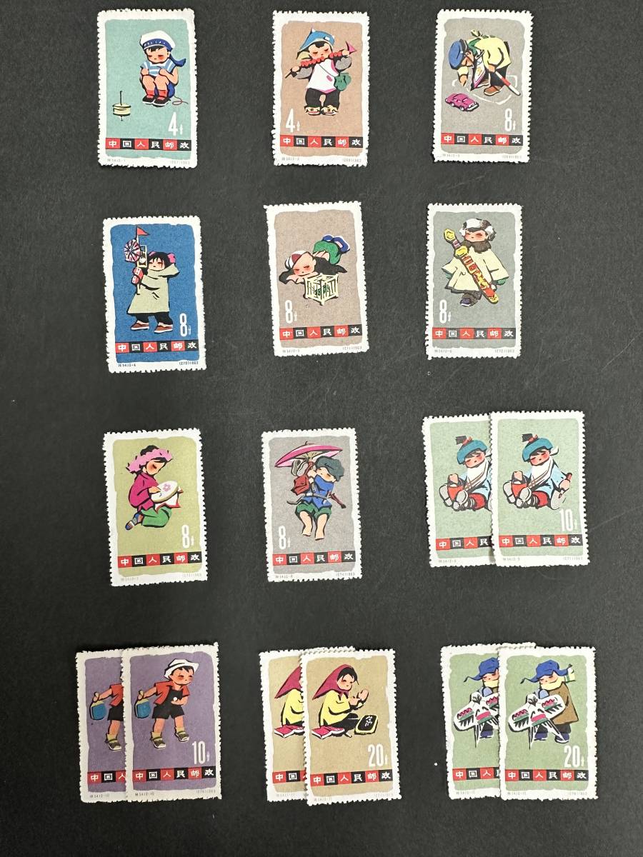 T994 中国切手 1963年 特54 子どもシリーズ 12種完＋4枚 コレクター所蔵品(アジア)｜売買されたオークション情報、yahooの ...