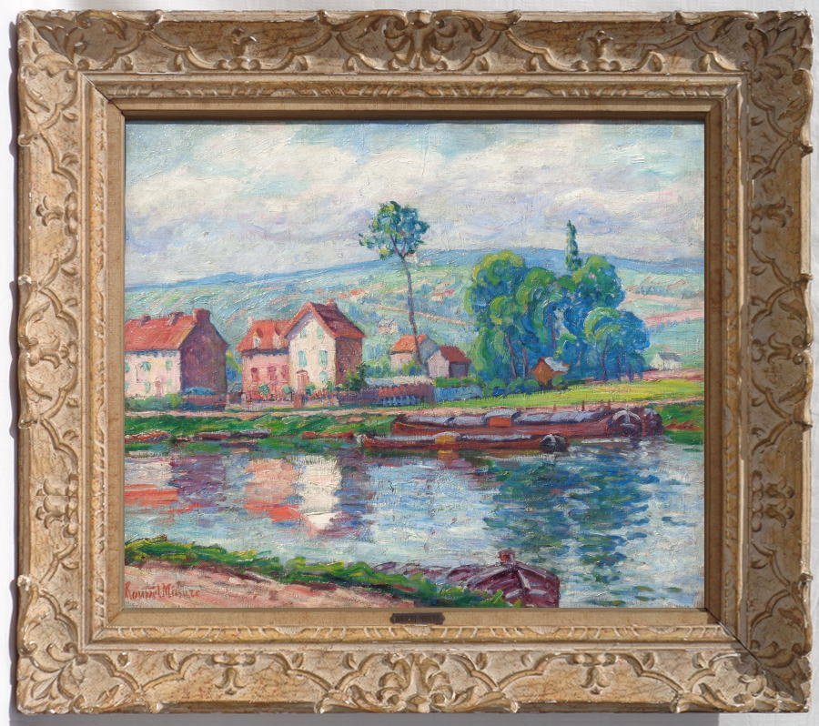 マジュール 15号 Le Bord de Canal Henri Roussel Masure 1863-1918 シスレー ピサロ モネ ...