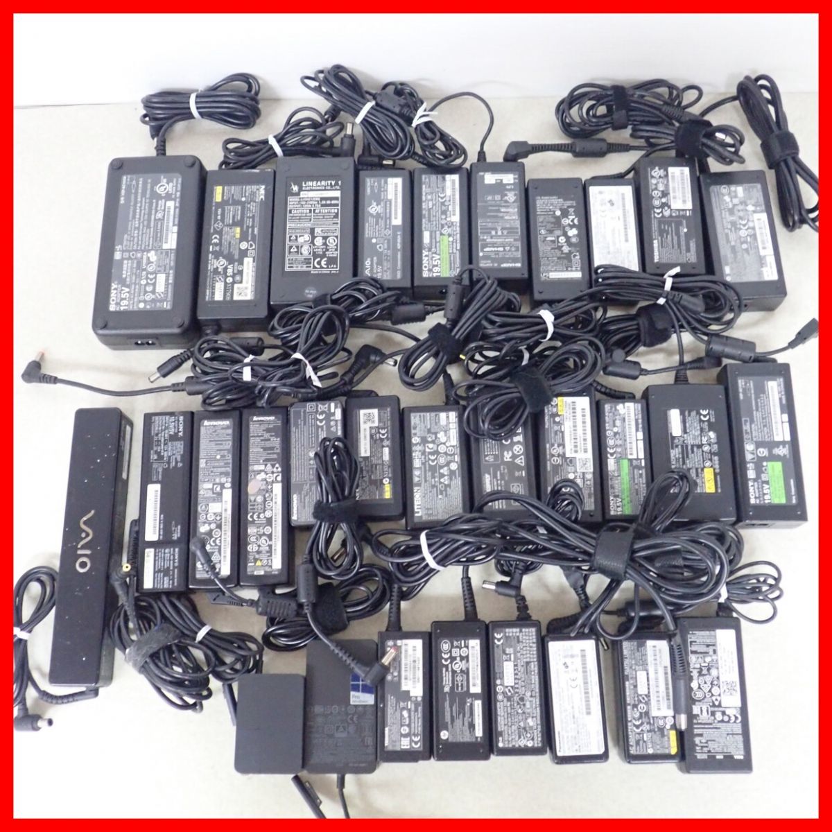 NEC/SONY/Lenovo/Panasonic/DELL/HP等 ACアダプター まとめて大量30個セット 動作未確認 20(その他 ...