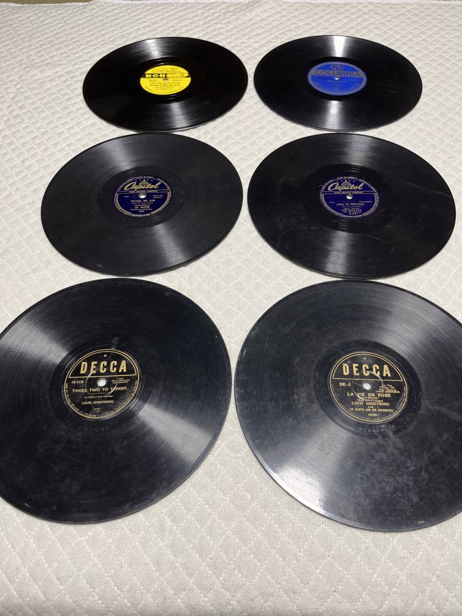 Louis Armstrong Les Baxter Ward Barton Johnny Bond 78rpmレコード SP盤 ジャズ ...