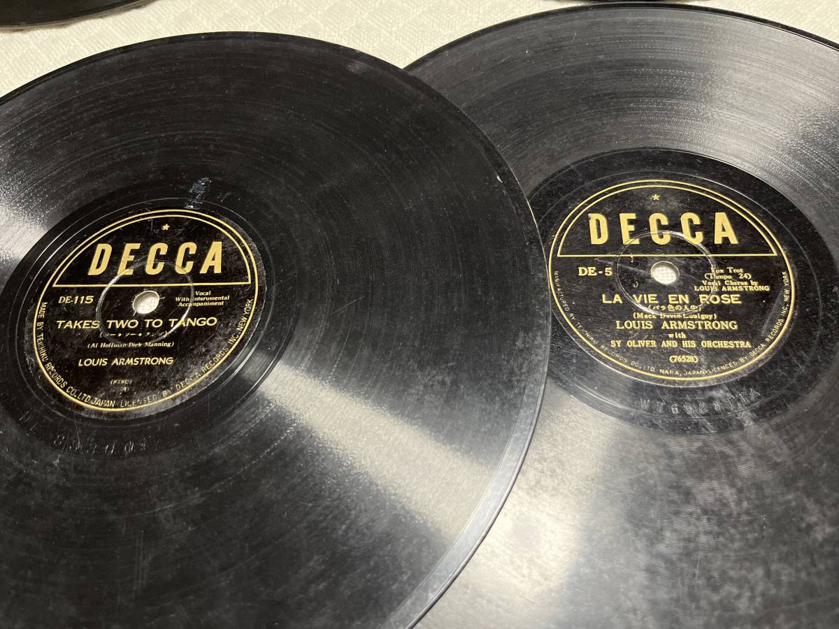 Louis Armstrong Les Baxter Ward Barton Johnny Bond 78rpmレコード SP盤 ジャズ ...