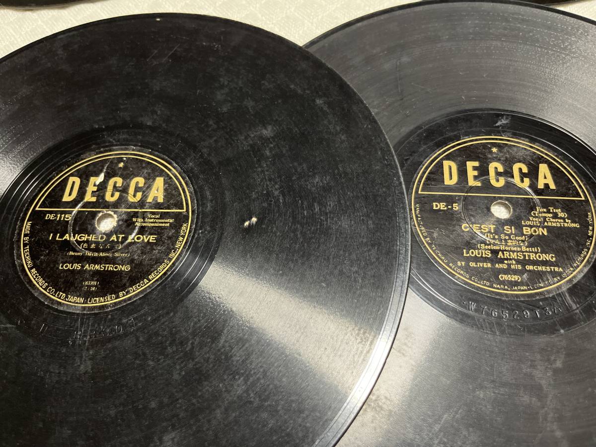 Louis Armstrong Les Baxter Ward Barton Johnny Bond 78rpmレコード SP盤 ジャズ ...