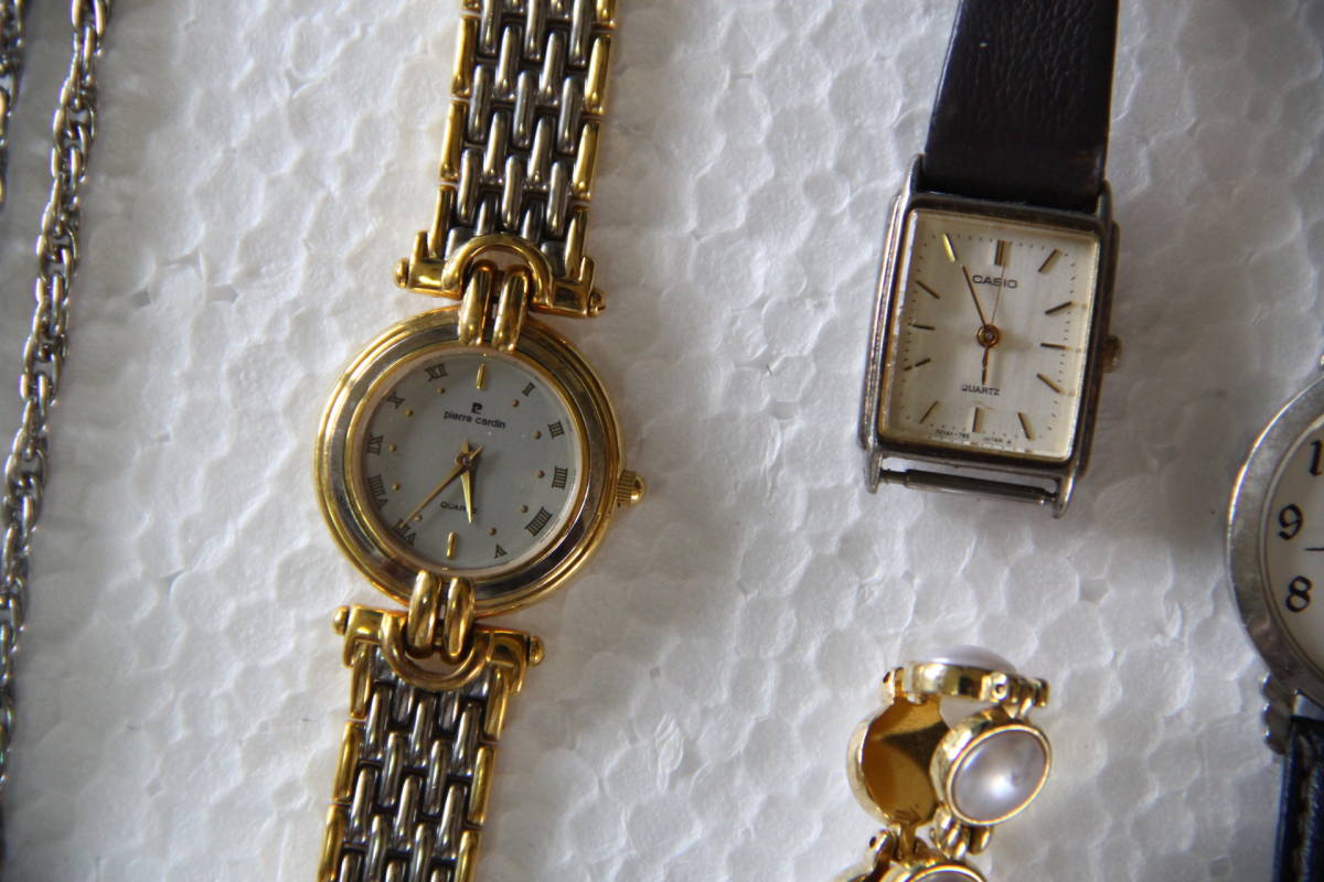 腕時計 まとめて14個セット Pierre cardin/Alba/Helene de Michel/Yves Saint Laurent ...