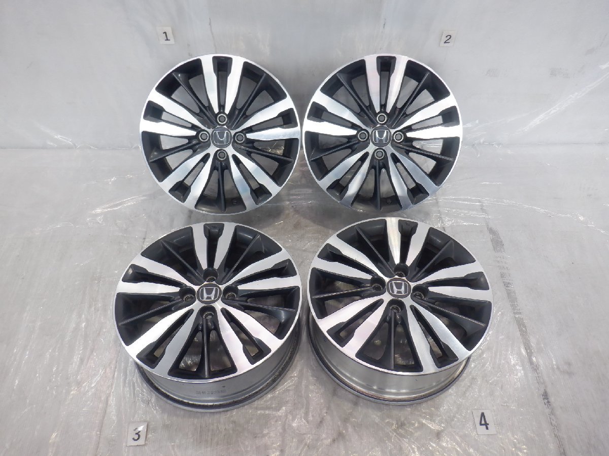 GK3 GK4 GK5 GK6 GP5 GP6 フィット 4H 100 6J +53 16インチ HONDA ホンダ純正 アルミホイール 4本 ...