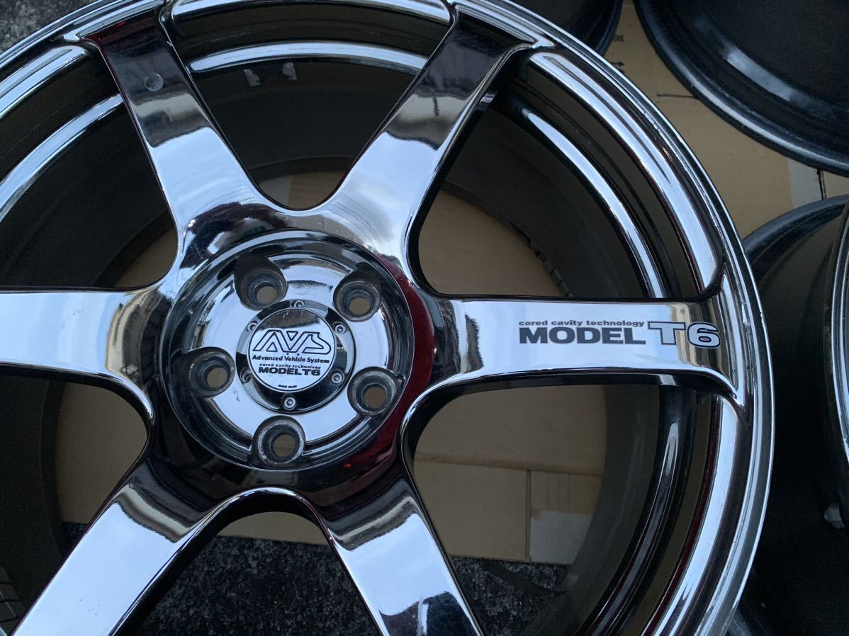 ヨコハマ YOKOHAMA AVS モデル MODEL T6 18インチ 8J+45 PCD100 5H 4本セット GDB GDA GC8 ...