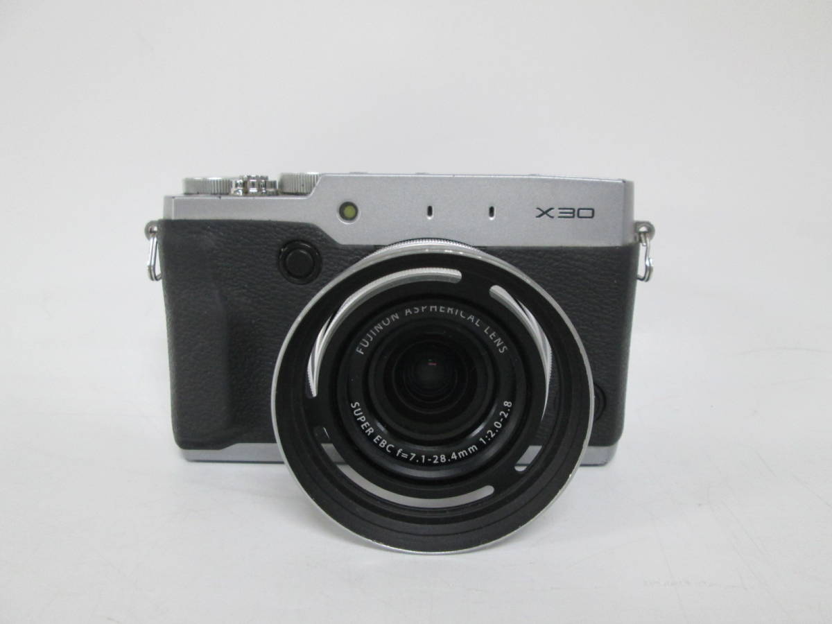 0831h U4641 FUJIFILM X30 f=7.1-28.4mm 1:2.0-2.8 コンパクトデジタルカメラ 通電 付属品あり ...
