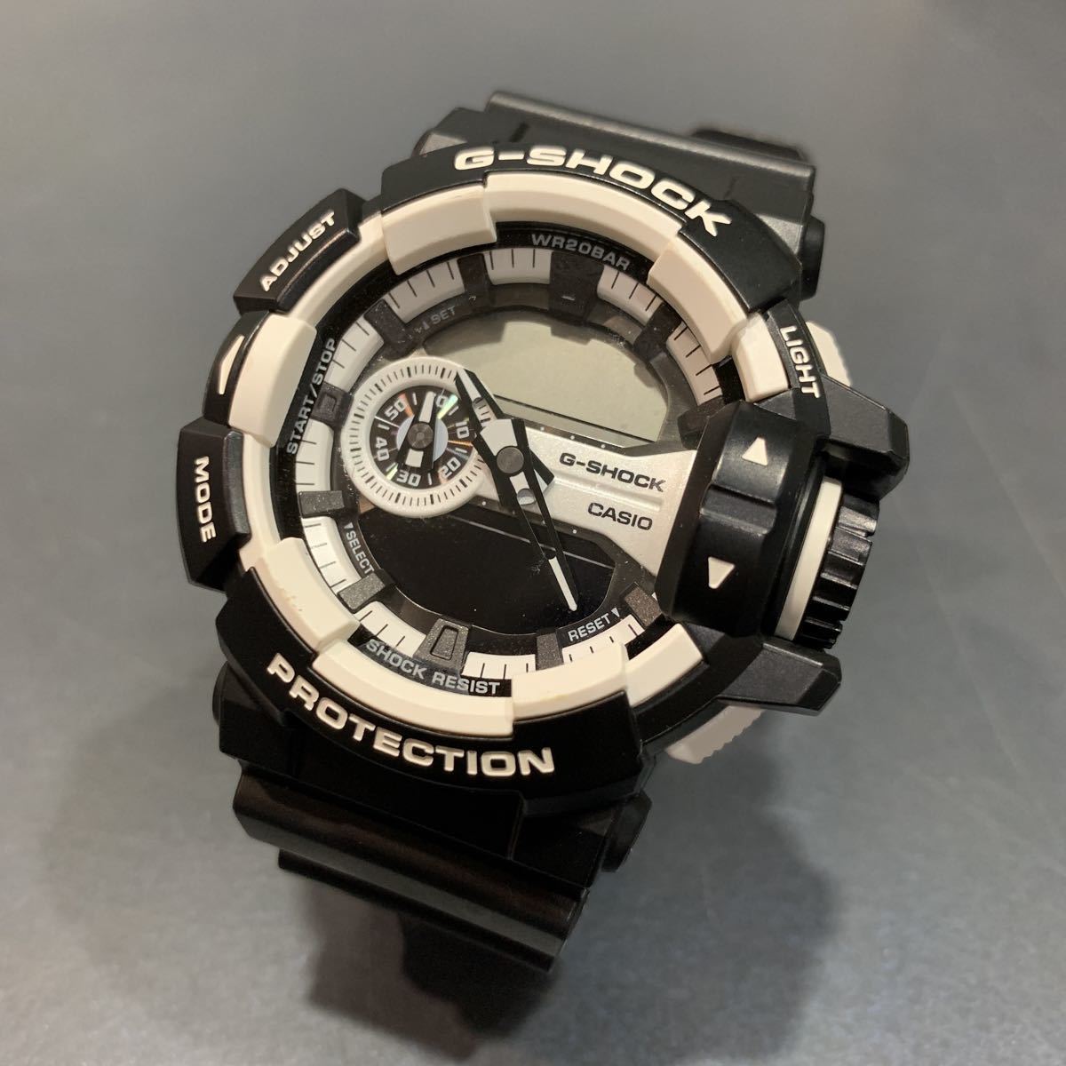 CASIO/カシオ G-SHOCK 5398 GA-400 AJF 20BAR ハイパーカラーズ 日常防水 腕時計 カシオGショック ブラック ...