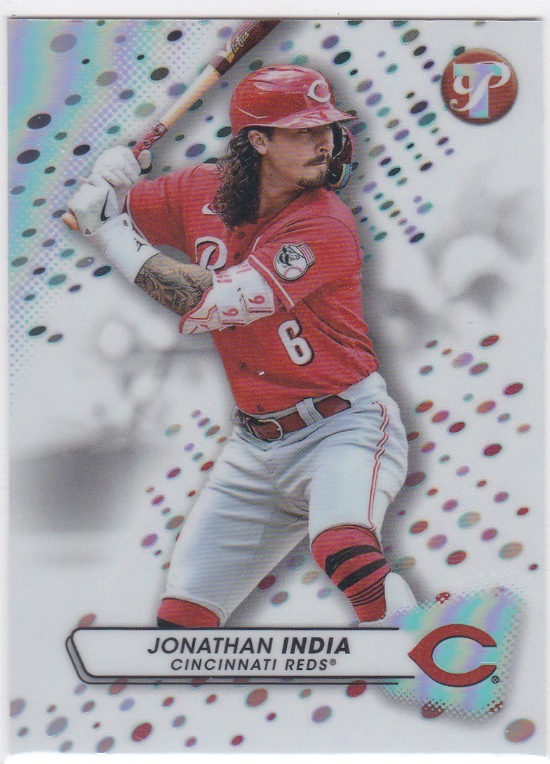 JONATHAN INDIA REDS 2023 TOPPS PRISTINE BASEBALL BASE REFRACTOR(Topps ...