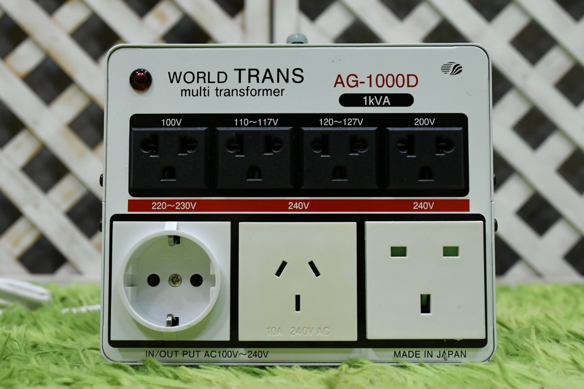 PL3IK37 スワロー電機 SWALLOW AG-1000D 海外 国内兼用型トランス 変圧器 定格容量1000W アップダウントランス 通電確認済み(変圧器、アダプター)｜売買された ...