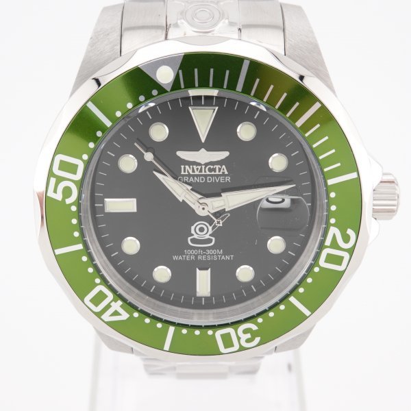 0546/INVICTA/インヴィクタ 腕時計 プロダイバー グランドダイバー 3047 自動巻き デイト 30気圧防水 ブラック文字盤 ...
