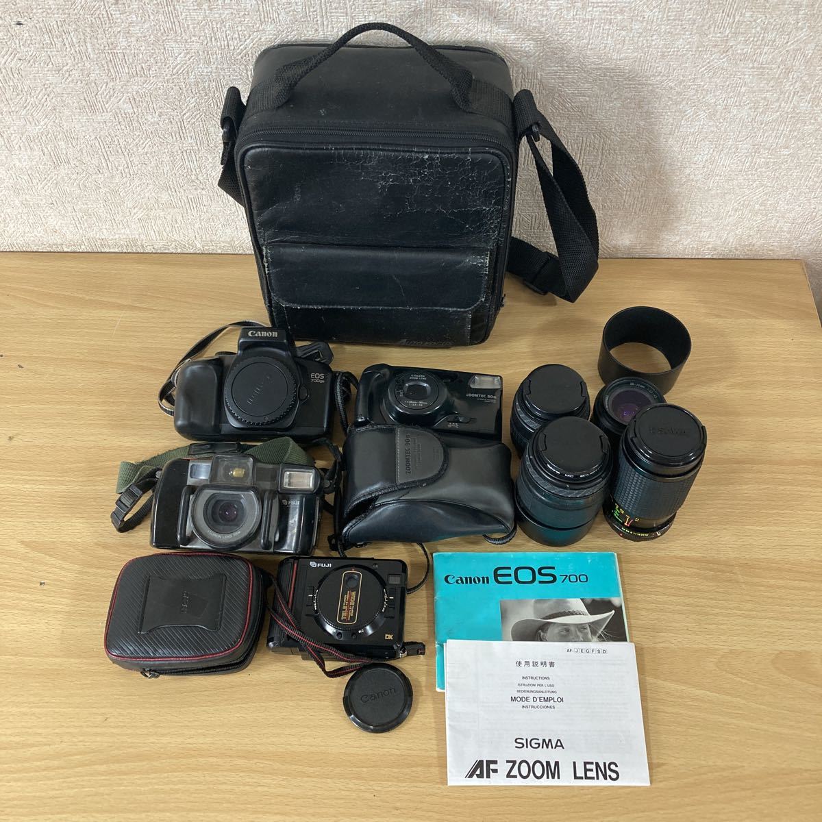 Canon キャノン EOS 700QD FUJI フジ WORK RECORD KYOCERA 京セラ ZOOMTEC 他 カメラ カメラ ...