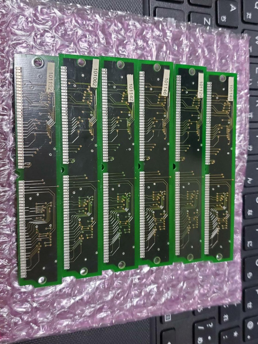 ④ SIMM 68pin QUADRA VRAM256k JCI-S1S 6枚セット 未チェック old Macintosh Apple ...