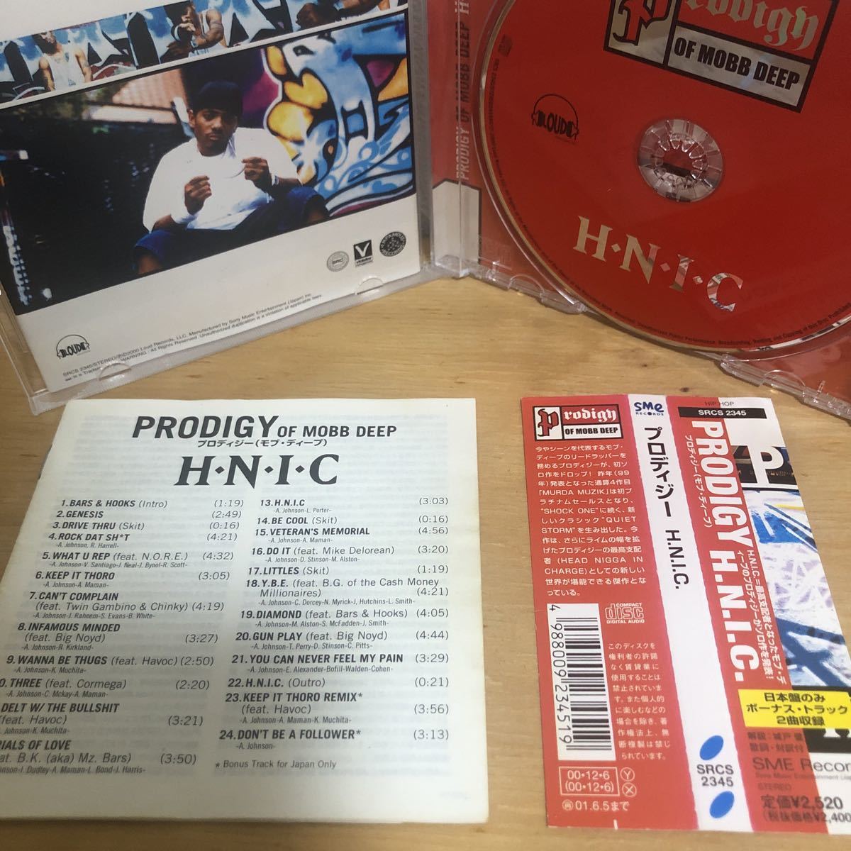 帯付国内盤CD PRODIGY of MOBB DEEP / H.N.I.C. +2曲 解説.歌詞.対訳付.和訳alchemist Havoc ...