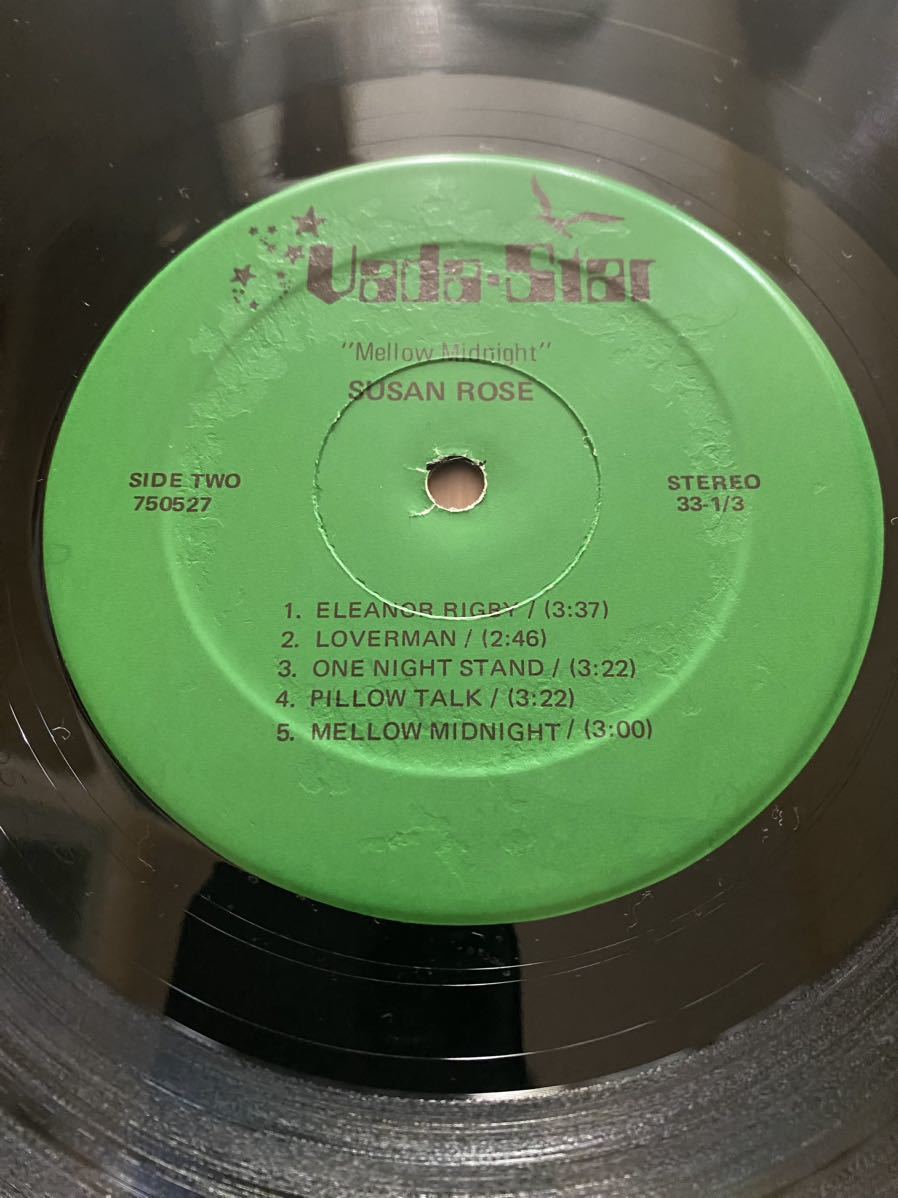 マニア垂涎 米マイナー女性歌手による傑作自主盤/‘75米Vada-Star/ Susan Rose Mellow Midnight /Jazz ...