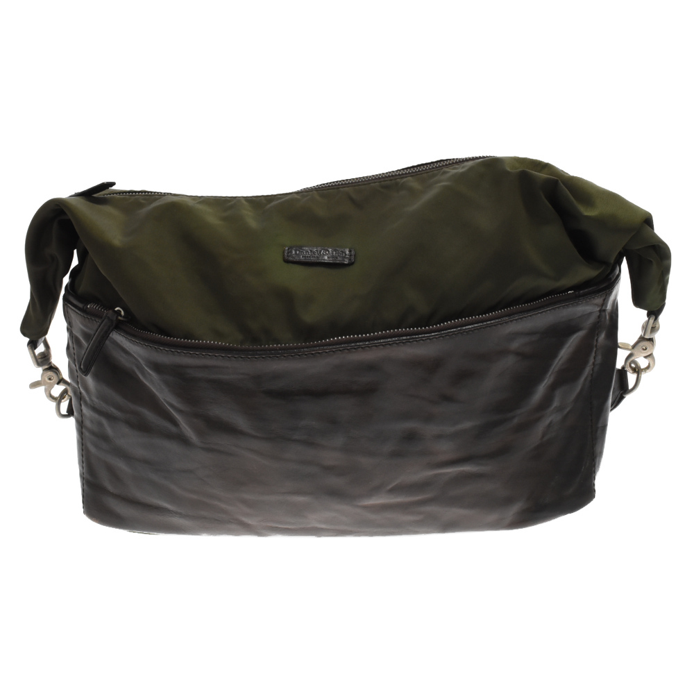 Daniel&Bob ダニエルアンドボブ レザー切り替え ナイロン ショルダーバッグ カーキ(ショルダーバッグ)｜売買されたオークション情報、yahooの商品情報をアーカイブ公開 ...