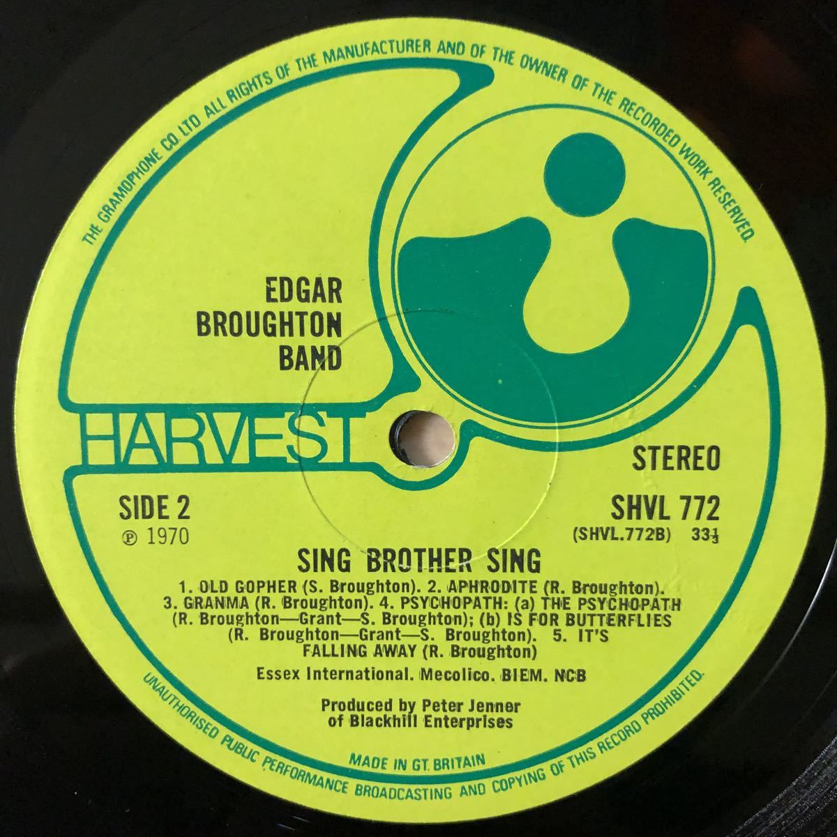 LP EDGAR BROUGHTON BAND/SING BROTHER SING UK ORIG:初年度'70年PRESS:初版 ...