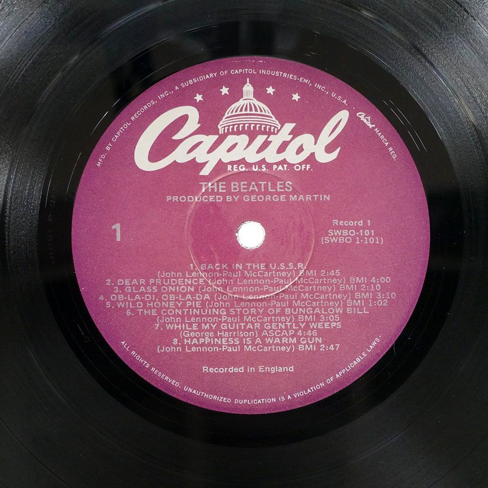 BEATLES/WHITE ALBUM/CAPITOL SWBO101 LP(その他)｜売買されたオークション情報、yahooの商品情報をアーカイブ公開 - オークファン（aucfan.com）