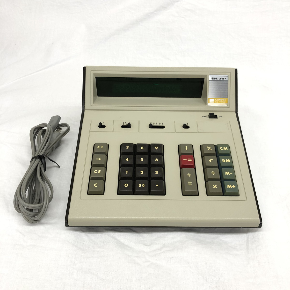 SHARP COMPET CS-1109D 昭和レトロ 計算機 電卓 N1113_1(シャープ)｜売買されたオークション情報、yahooの商品情報をアーカイブ公開 - オークファン ...