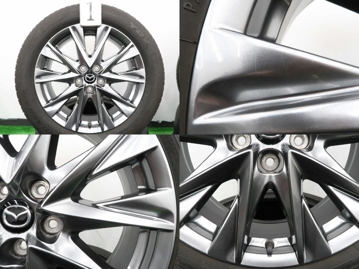 4本 CX-8 Lパッケージ 純正 19インチ 7J +45 ラジアル TOYO プロクセス R46 225/55R19 マツダ CX-5 ...