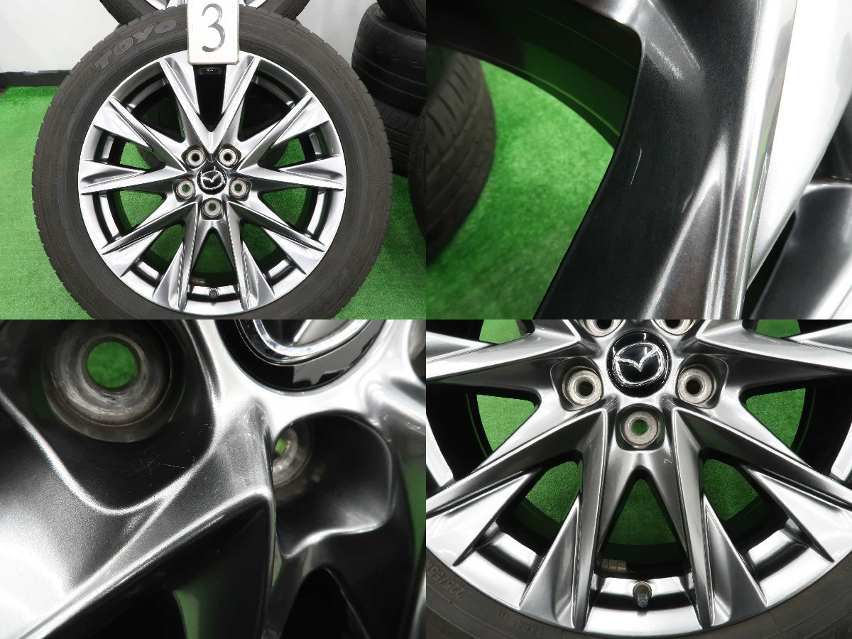 4本 CX-8 Lパッケージ 純正 19インチ 7J +45 ラジアル TOYO プロクセス R46 225/55R19 マツダ CX-5 ...