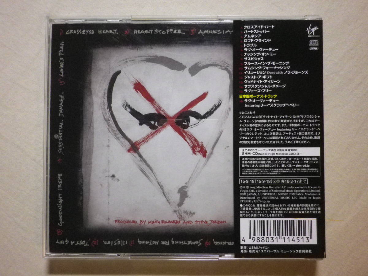 Keith Richards/Crosseyed Heart+1 2015 SHM-CD仕様 2015年発売 UICY-15429 3rd ...