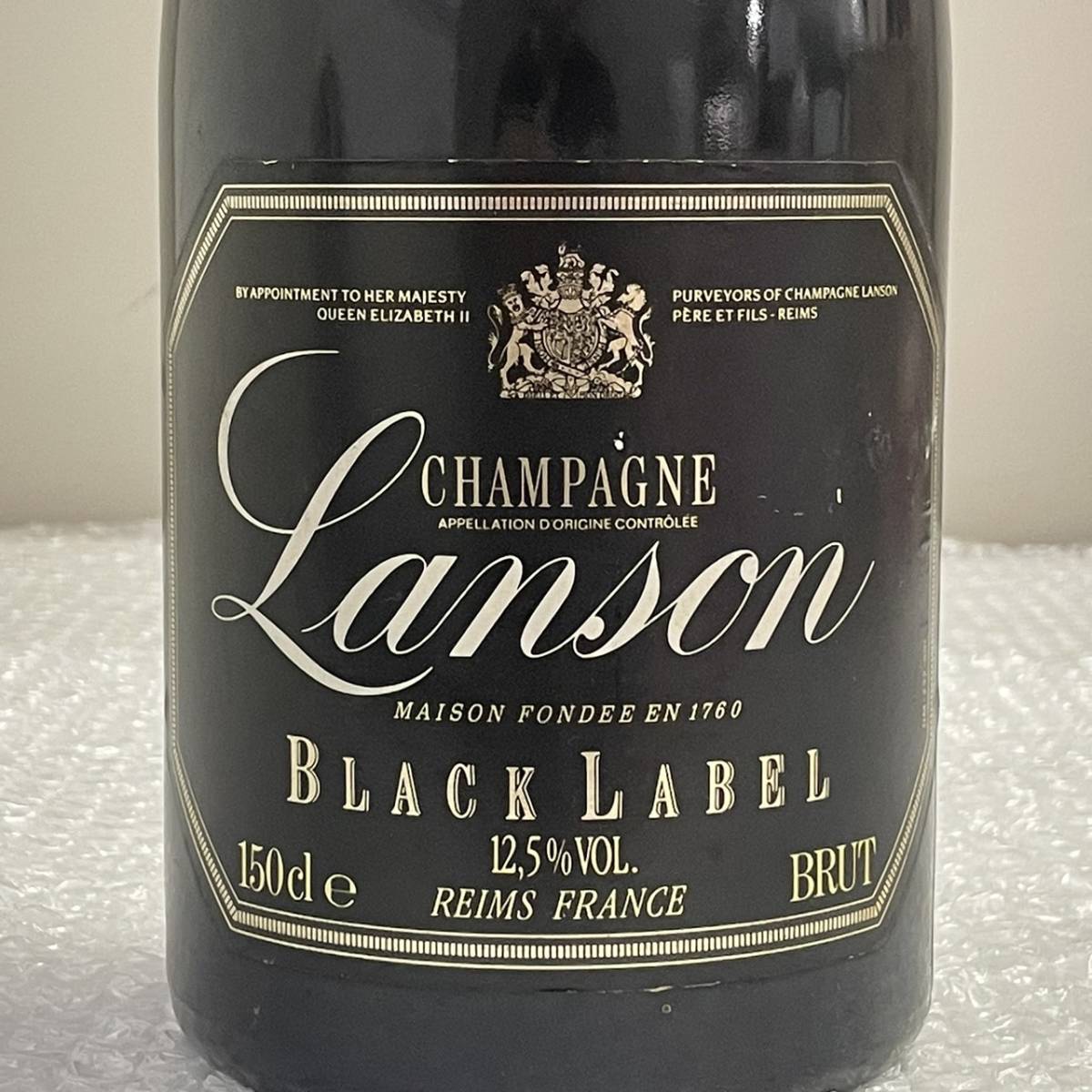B8034 122 -104/IK6000 酒 CHAMPAGNE Lanson MAISON FONDEE EN 1760 BLACK ...