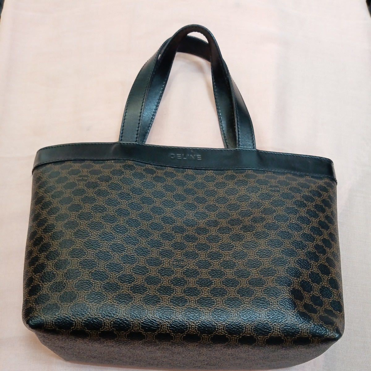 CELINE バッグ MC96 マカダム ブラック ブラウン(ハンドバッグ)｜売買されたオークション情報、yahooの商品情報をアーカイブ公開 - オークファン（aucfan.com）