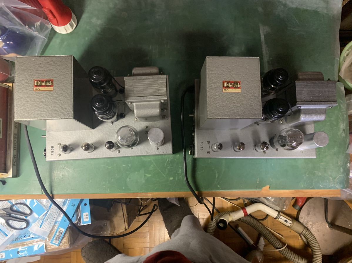 USA ビンテージ 1954年製 前期型 マッキントッシュ A116 真空管 モノラル パワー アンプ ペア McIntosh 現役 使用中 ...