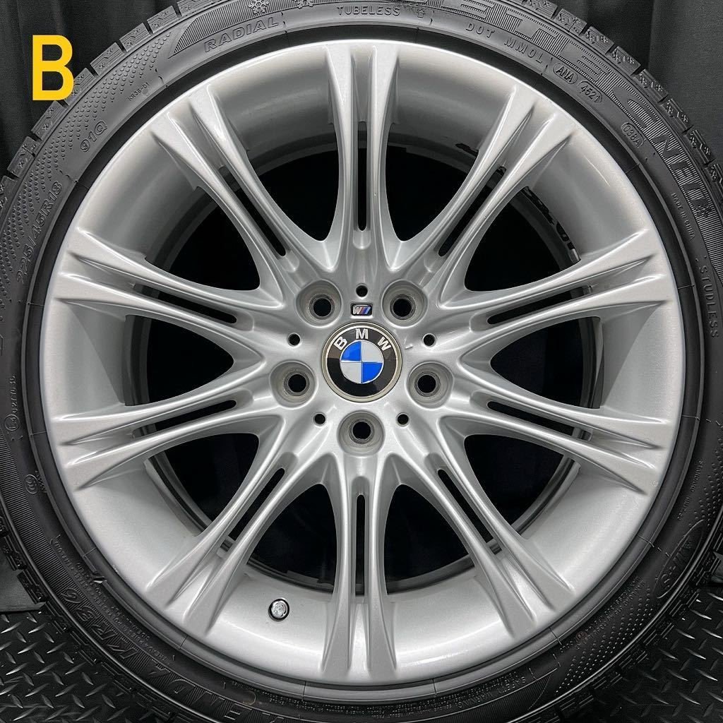 BBS製 BMW E60/E61 5シリーズ Mスポーツ 純正アルミ&21年製スタッドレス 225/45R18 4本 №B231201-B3 ...
