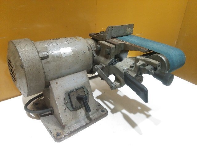 1円スタート 下村電友舎 レジンダー900Z SR-1124 ベルトグラインダー ベルトサンダー 研磨機 動作良好 店舗引取り歓迎 A9596 ...