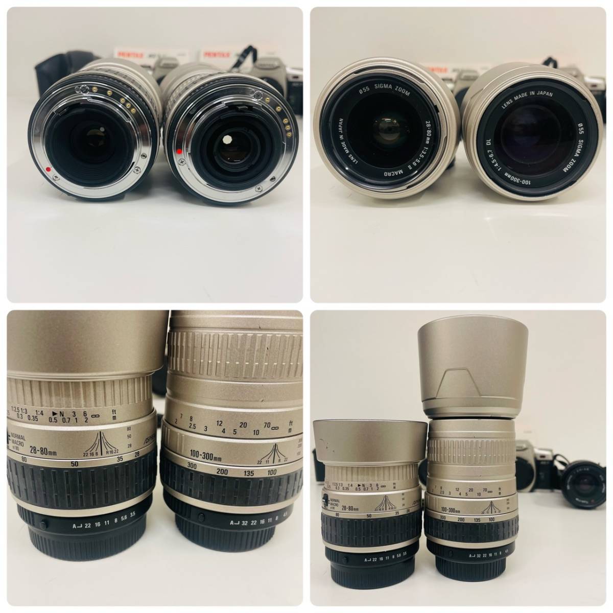 PENTAX MZ-3 MZ-7 SIGMA 28-80㎜ 1：3.5-5.6Ⅱ MACRO 100-300㎜ 1：4.5-6.7 DL ...