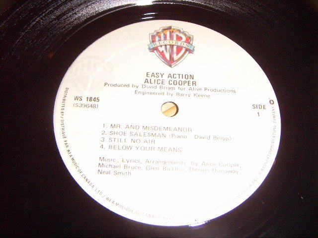 LP：ALICE COOPER EASY ACTION アリス クーパー：カナダ盤(Alice Cooper)｜売買されたオークション情報 ...