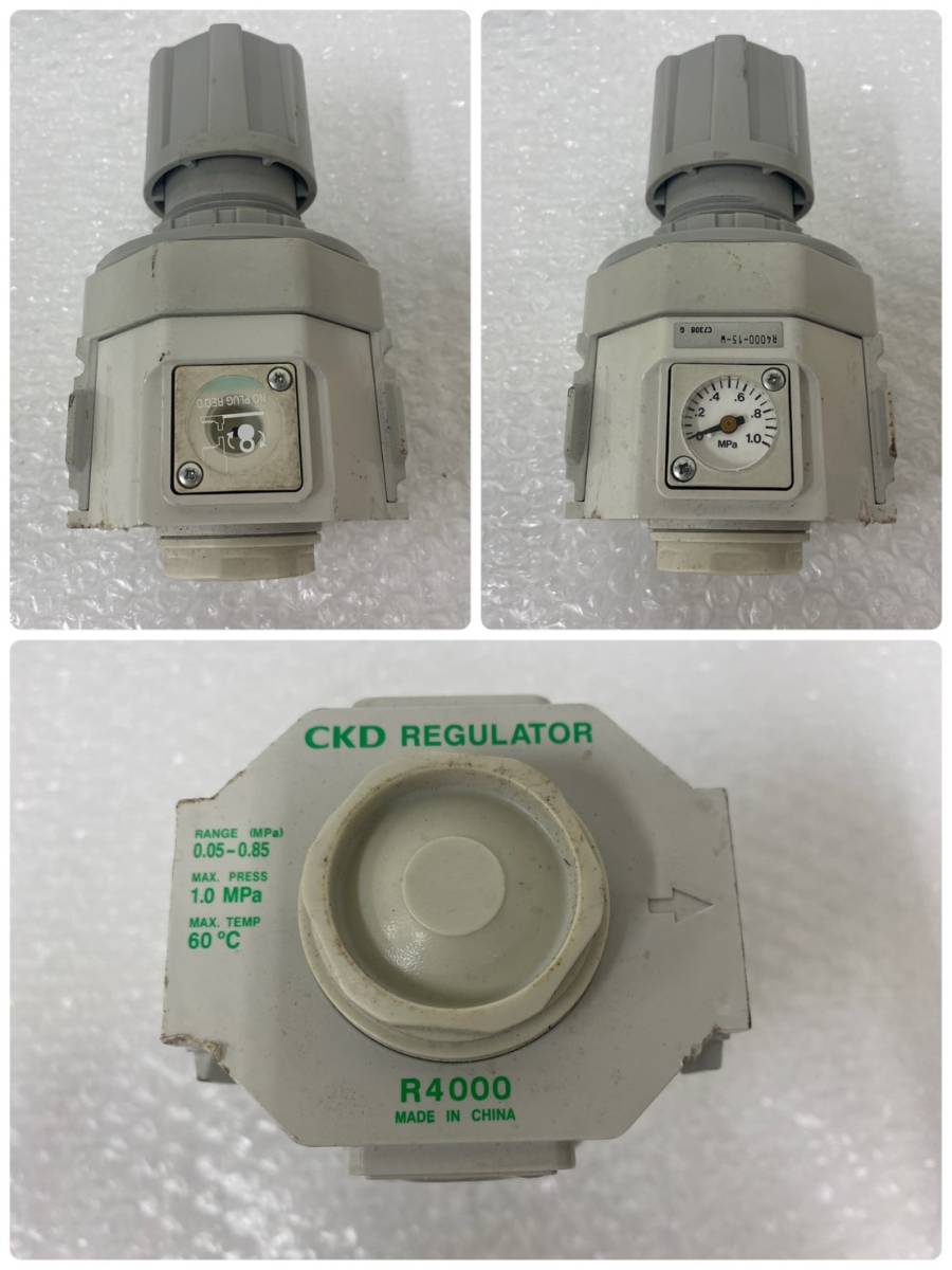 P287406 125 -423/IK8000 名古屋 CKD SMC 8点まとめ REGULATOR レギュレーター R4000 2点 ...