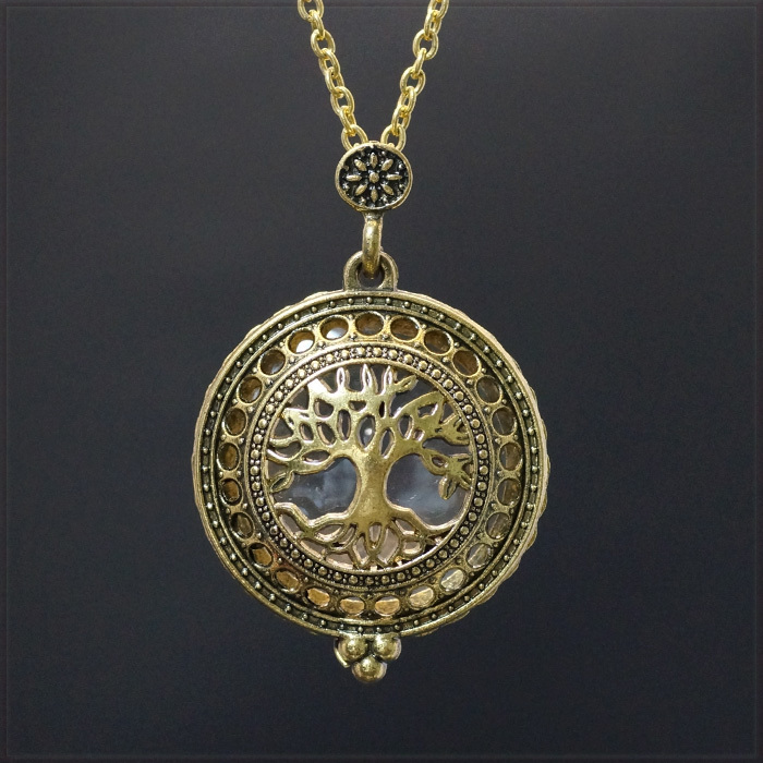 PENDANT NECKLACE Vintage Magnifier Glass ヴィンテージ 虫眼鏡 老眼鏡 拡大ルーペ レンズ ペンダント ...