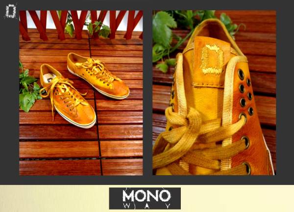 正規3.6万モノウェイMONO WAY レトロ顔なレザースニーカー(男性用)｜売買されたオークション情報、yahooの商品情報をアーカイブ公開 ...