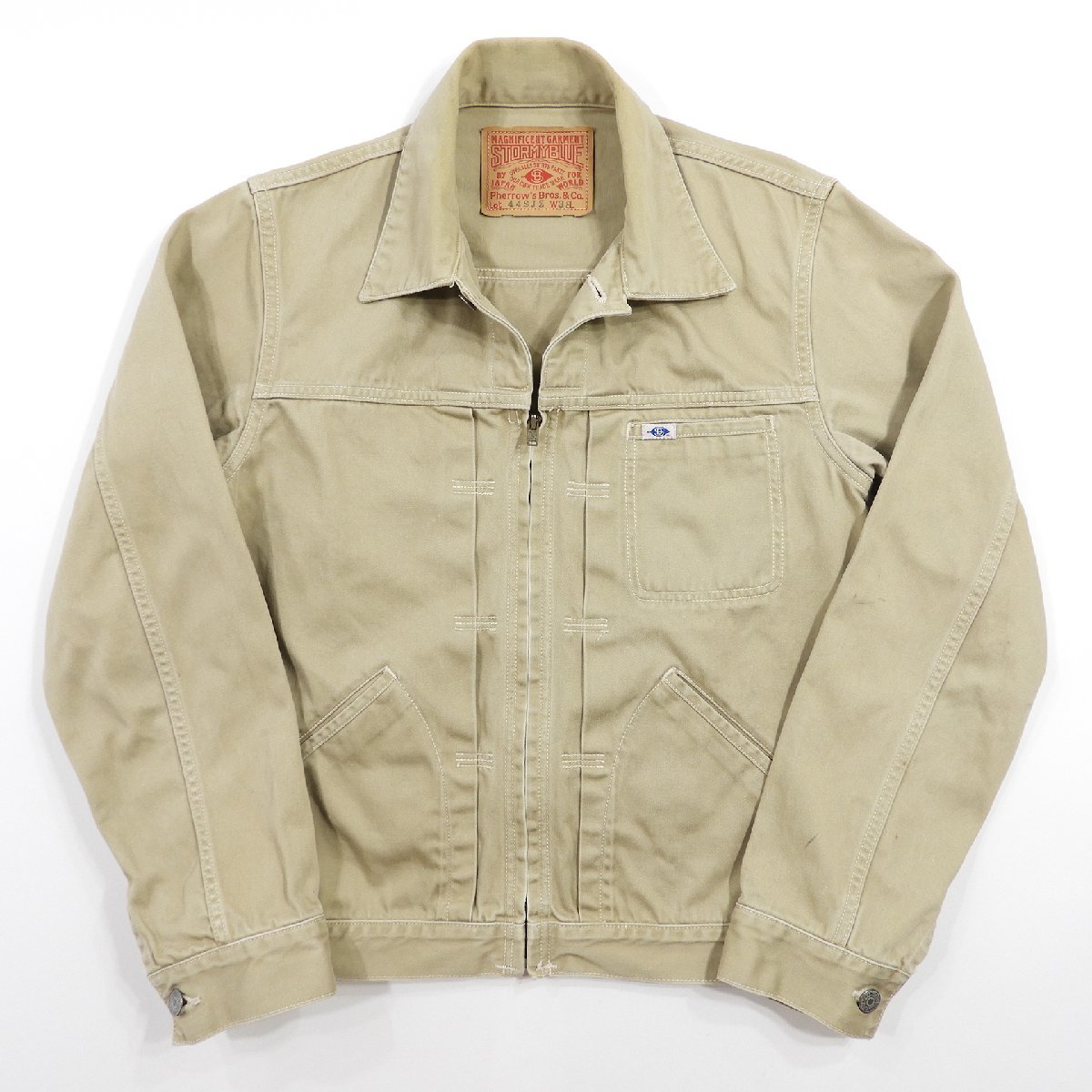 フェローズ STORMY BLUE ストーミーブルー 44SJZ コットンジャケット Size 38 #12804 Pherrow's アメカジ レプリカ アウター(ジャケット、上着)｜売買さ ...