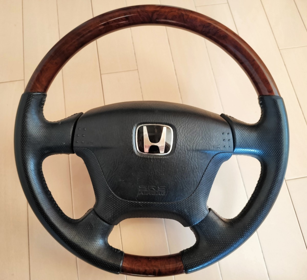 ホンダ 純正 RN3 ストリーム ステアリング ウッド×レザー ハンドル ウッドコンビ レザーステアリング(ステアリング、ハンドル本体)｜売買されたオークション情報、yahooの商品情報を ...