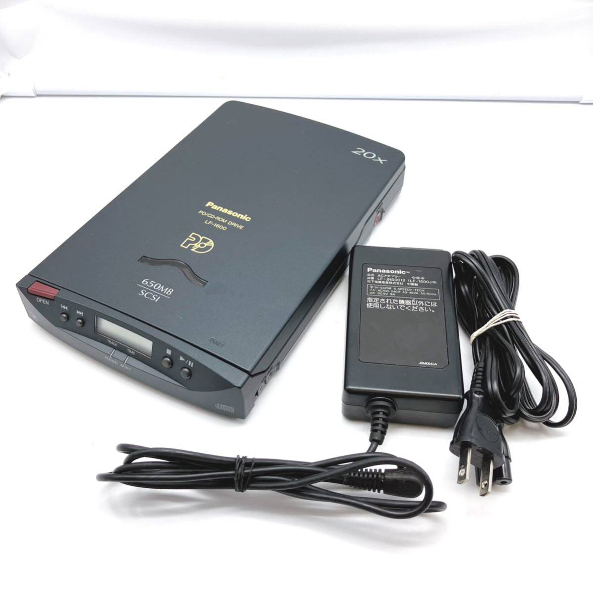 Panasonic/パナソニック/PD/CD-ROMドライブ/LF-1600J/LF-JNS0012/外付け/CDドライブ/ 品/現状品/通電 ...