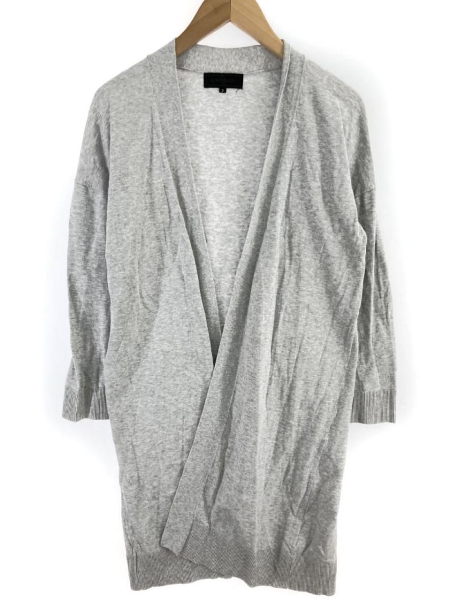 UNTITLED アンタイトル ショール カーディガン size2/グレー eac2 レディース(カーディガン)｜売買されたオークション情報、yahooの商品情報をアーカイブ公開 ...
