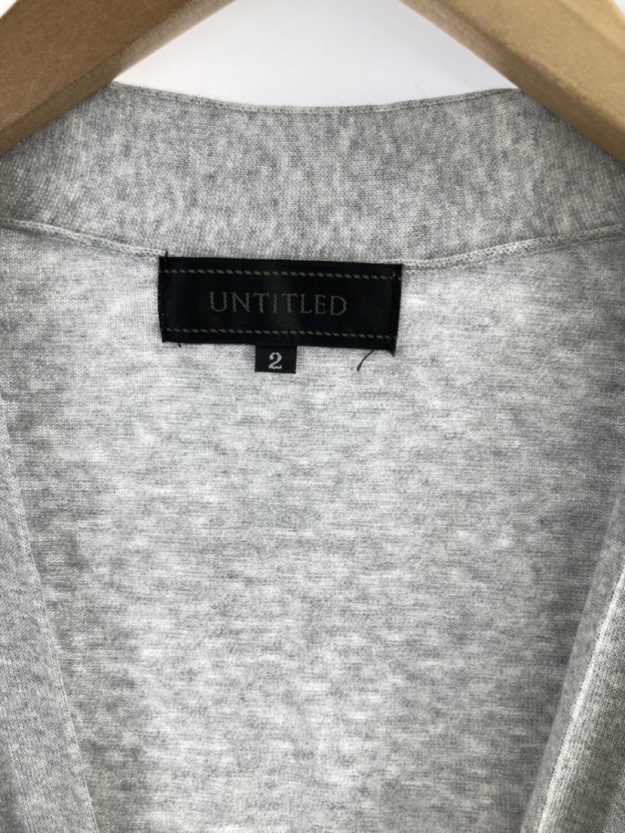 UNTITLED アンタイトル ショール カーディガン size2/グレー eac2 レディース(カーディガン)｜売買されたオークション情報、yahooの商品情報をアーカイブ公開 ...