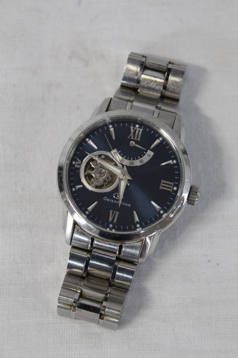 0201F 105 ORIENT オリエント ORIENT STAR 自動巻き DA02-C0-B CA パワーリザーブインジケーター付 稼働 ...